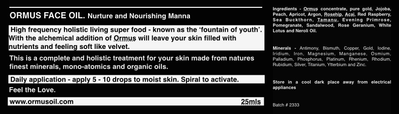 Order Now – Ormus Oil